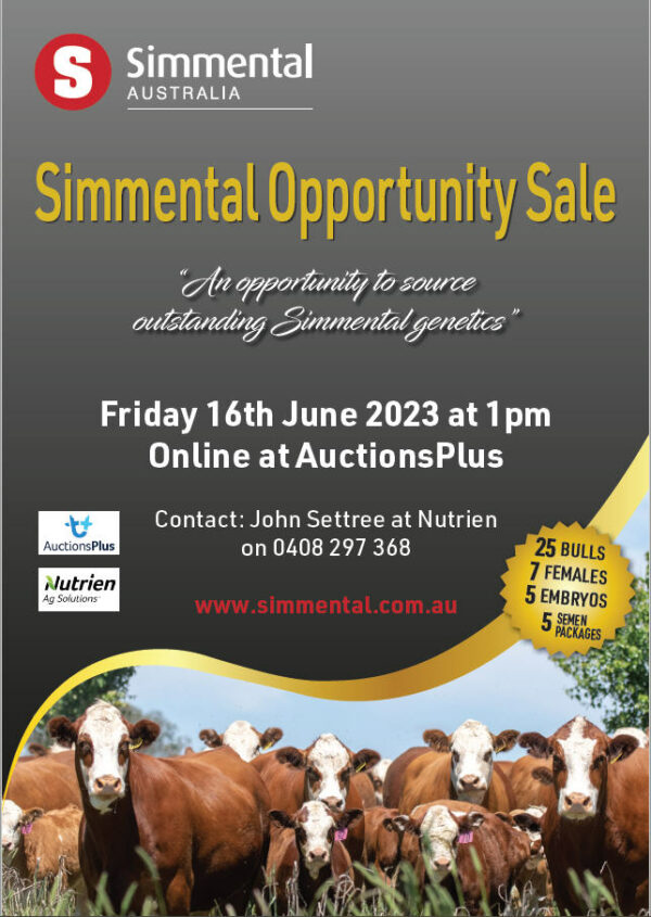 REMINDER: 2024 Simmental Opportunity Sale – Entries close 28th March ...
